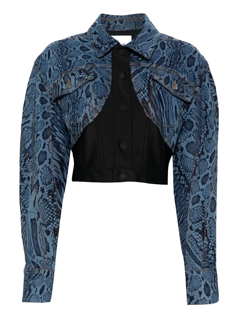 MUGLER Snake Print Jacket